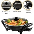 Electric Wok With Lid Nonstick - Electric Skillet Serves For 6 People ...