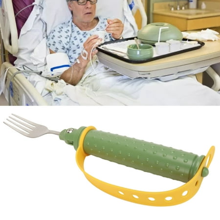 Adaptive Eating Aid Utensils, Stainless Steel Eating Aids Fork Widened ...
