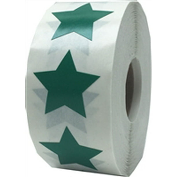 Green Star Stickers, 1 Inch in Size, 500 Labels on a Roll - Walmart.com