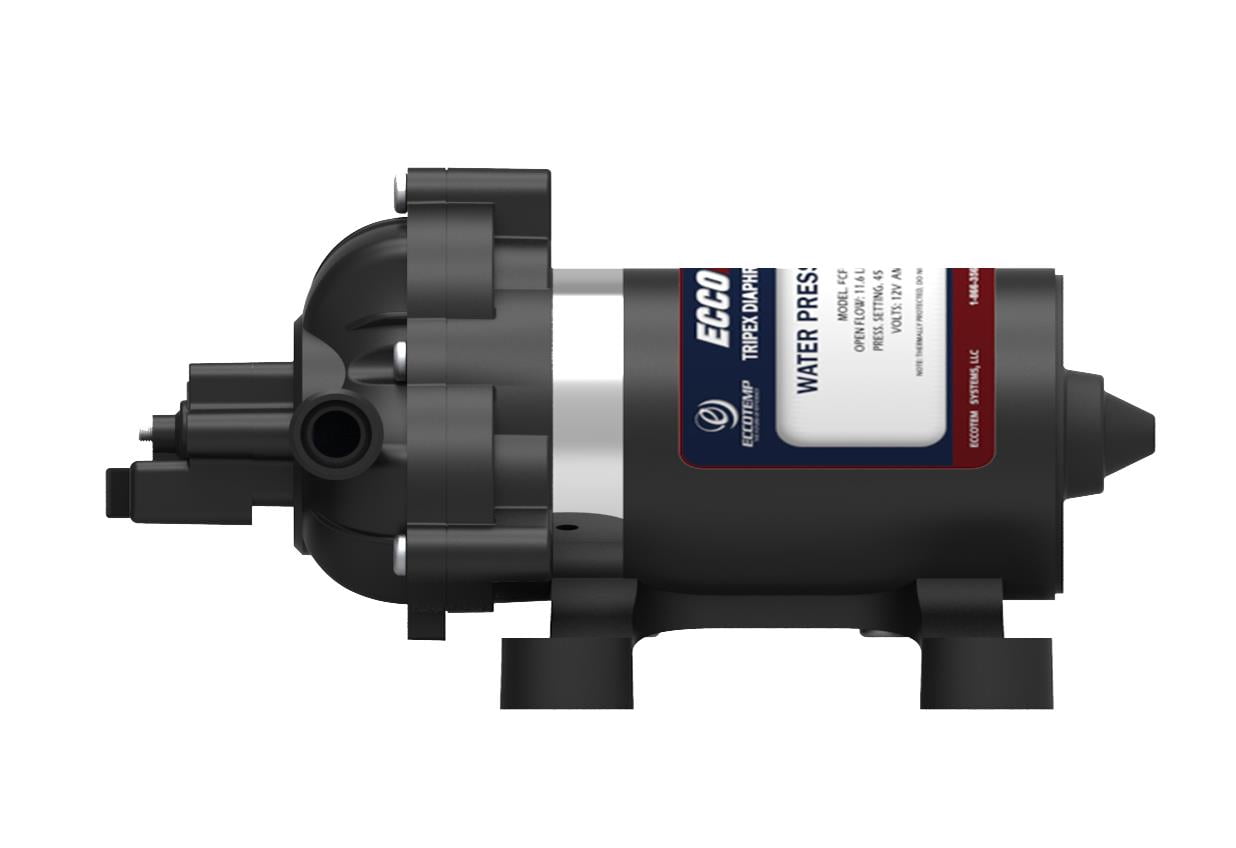 Eccotemp EccoFlo Triplex Diaphragm 12V Water Pump and Strainer ...