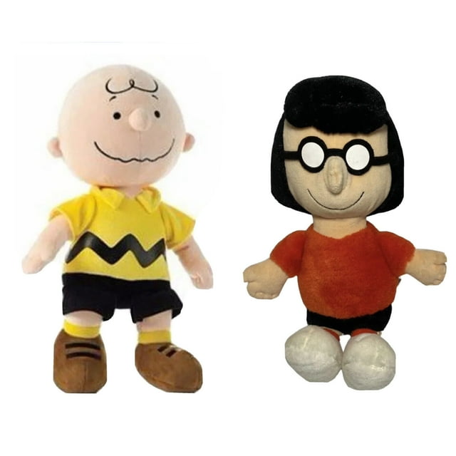 Plush 12" Marcie Marcy Girl & Chuck Charlie Brown Set Peanuts Rare Doll ...