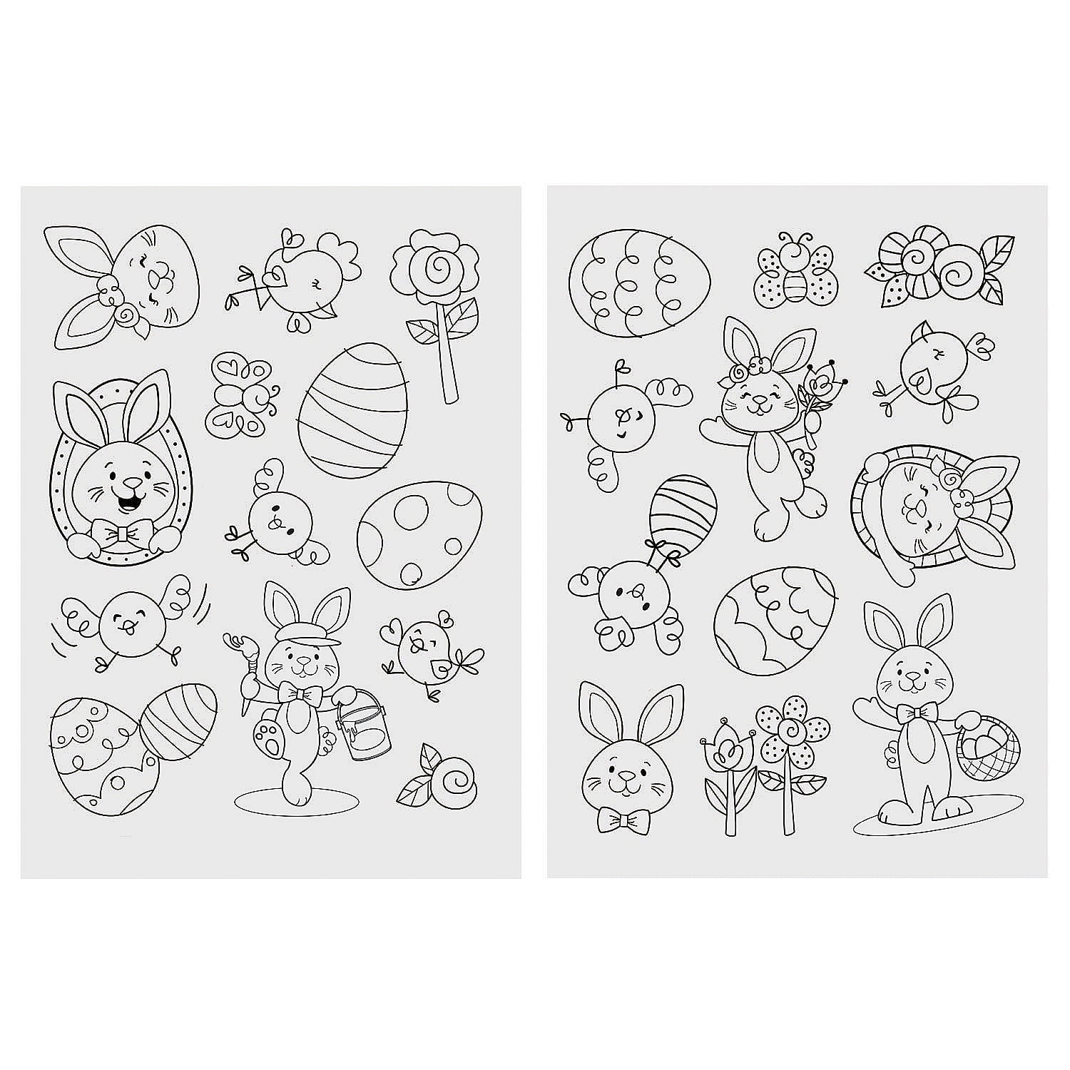 Color Your Own Easter Window Clings - Craft Kits - 24 Pieces - Walmart.com