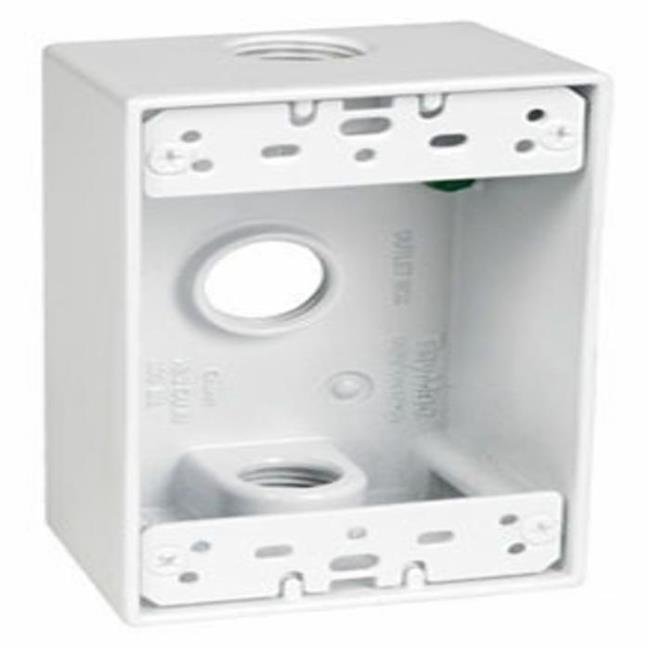 Hubbell Raco SB350WH Rectangular Box 3 0.5 in. Holes - White | Walmart ...