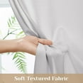 FUGee-Non-See-Through French Door Curtains Set of 2 for Front Door ...