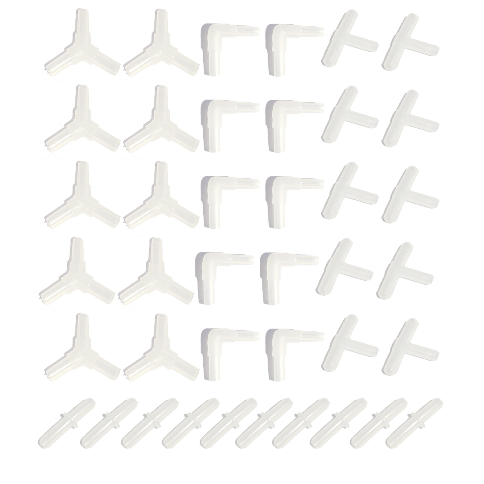 Aquaneat Aquarium Tubing Connector, Fish Tank 4 Kinds Plastic Connector ...