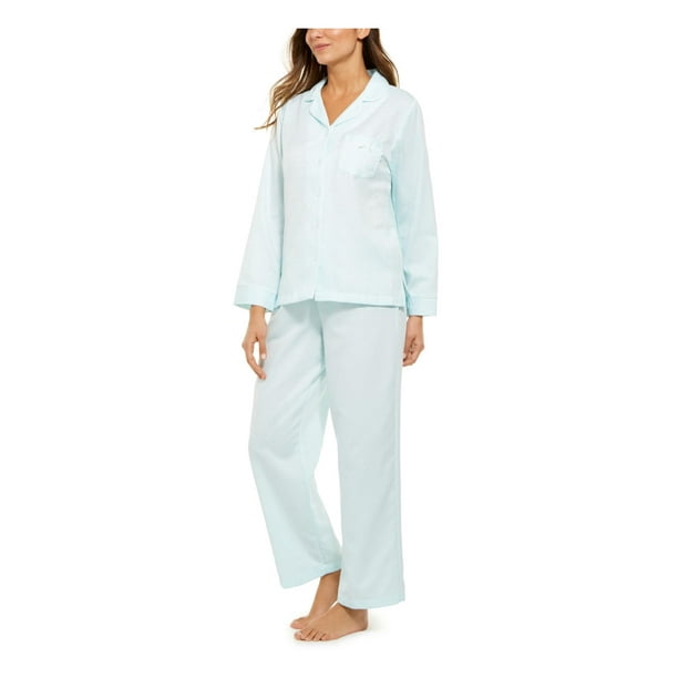 Miss Elaine - Miss Elaine Womens 2PC Sleepwear Pajama Set Blue S ...