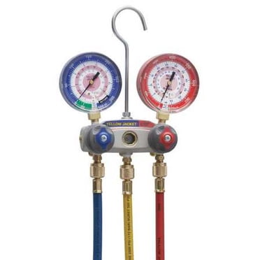 Yellow Jacket 42021 Series 41 Manifold, with 3-1/8' Gauges - Walmart.com