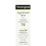 Neutrogena Age Shield Face Sunscreen, SPF 70, Sheer Liquid, Oil Free ...