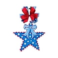 Beforeyayn 4Th Of July Patriotic Bow Door Hanger Independence Day Front ...