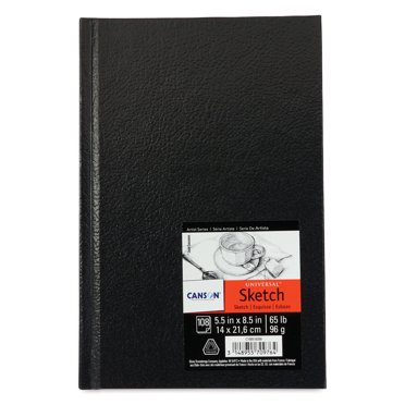 Denik Crazy Ideas Vegan Leather Sketchbook, 8 1/2" x 11", 88 Pages ...