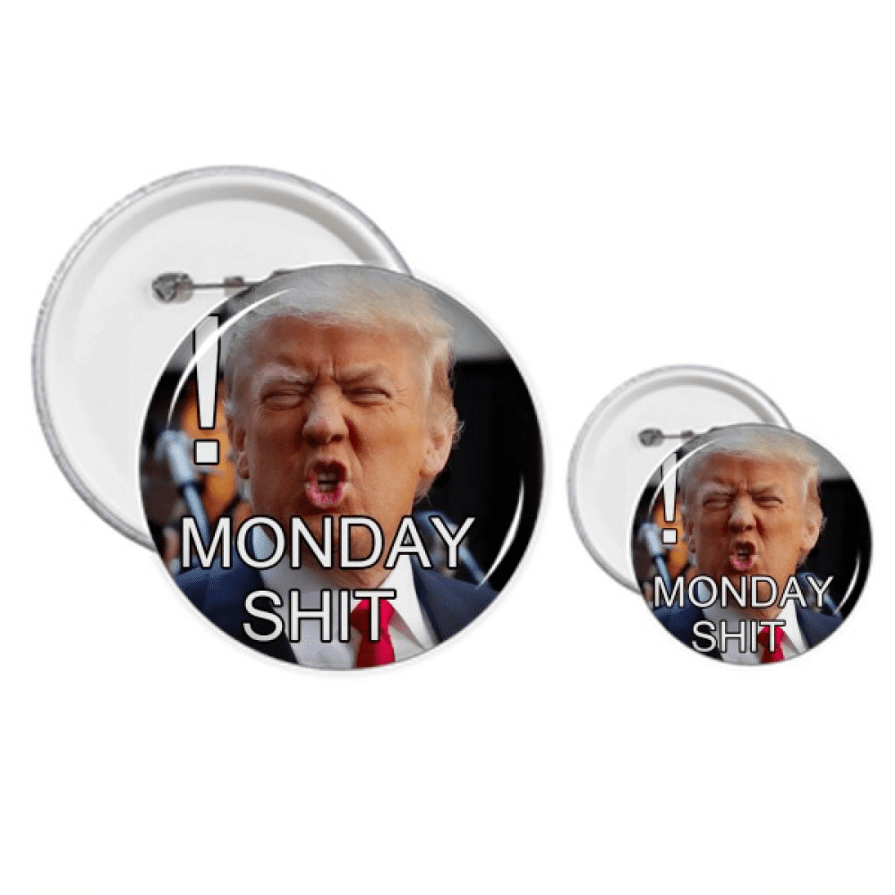 América Presidente Trump enojado imagen Insignia insignia botón diseño ...