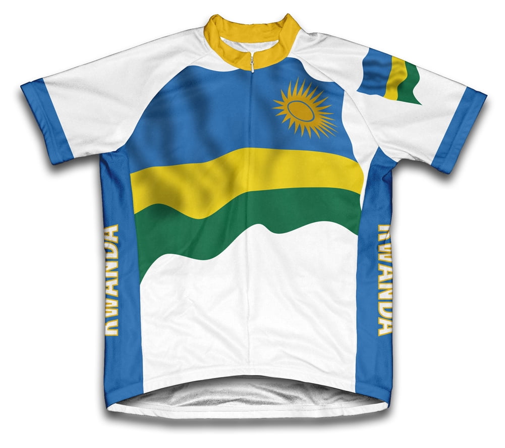 Rwanda Flag Short Sleeve Cycling Jersey for Men - Size 3XL - Walmart.com