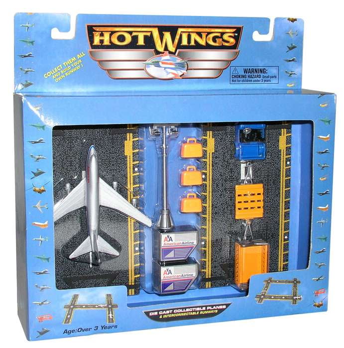 Hot Wings Airport Playset (Approx. 5") - Walmart.com