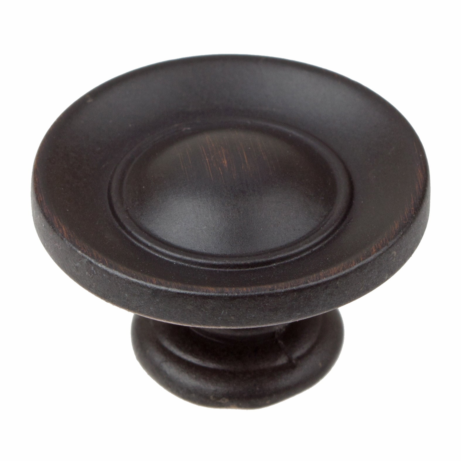 GlideRite 1 in. Classic Round Ring Button Cabinet Knob, Oil Rubbed ...