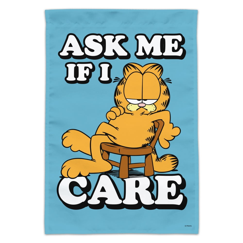 Garfield Ask Me If I Care Garden Yard Flag - Walmart.com
