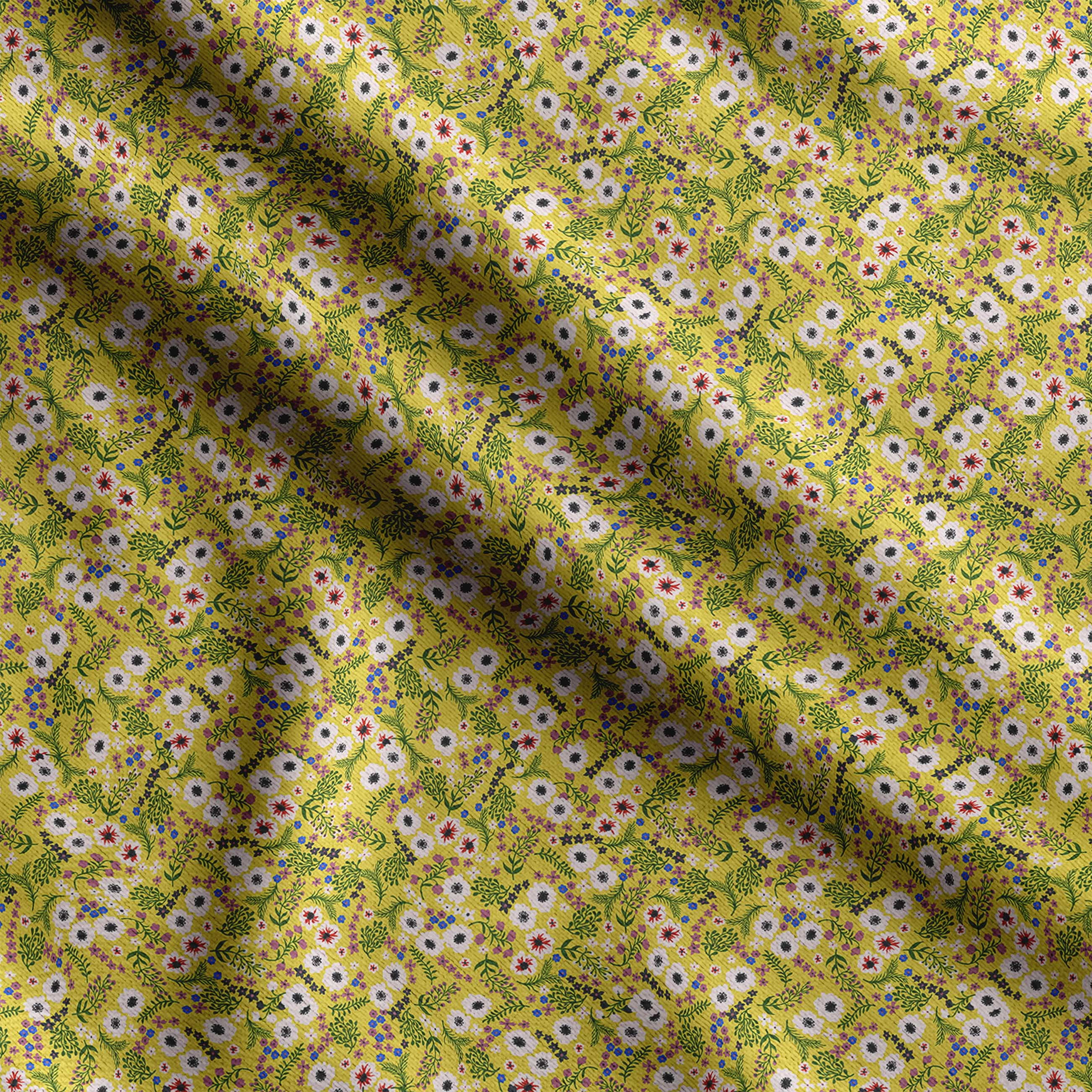 Soimoi Floral Print,Cotton Cambric, Quilting Fabric Sold by The Yard 42 ...