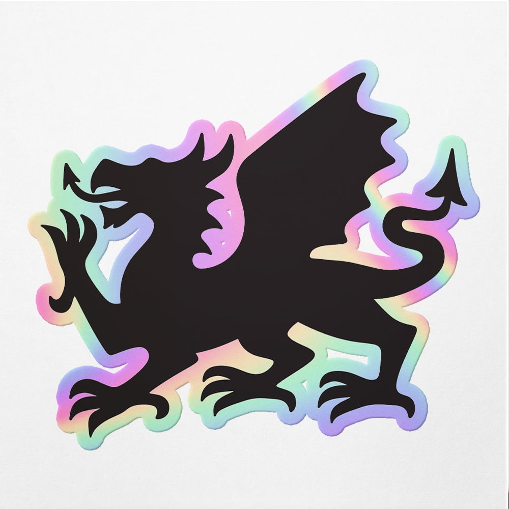 Vinyl Stickers Decals Of Welsh Silhouette - Apply On Any Smooth ...