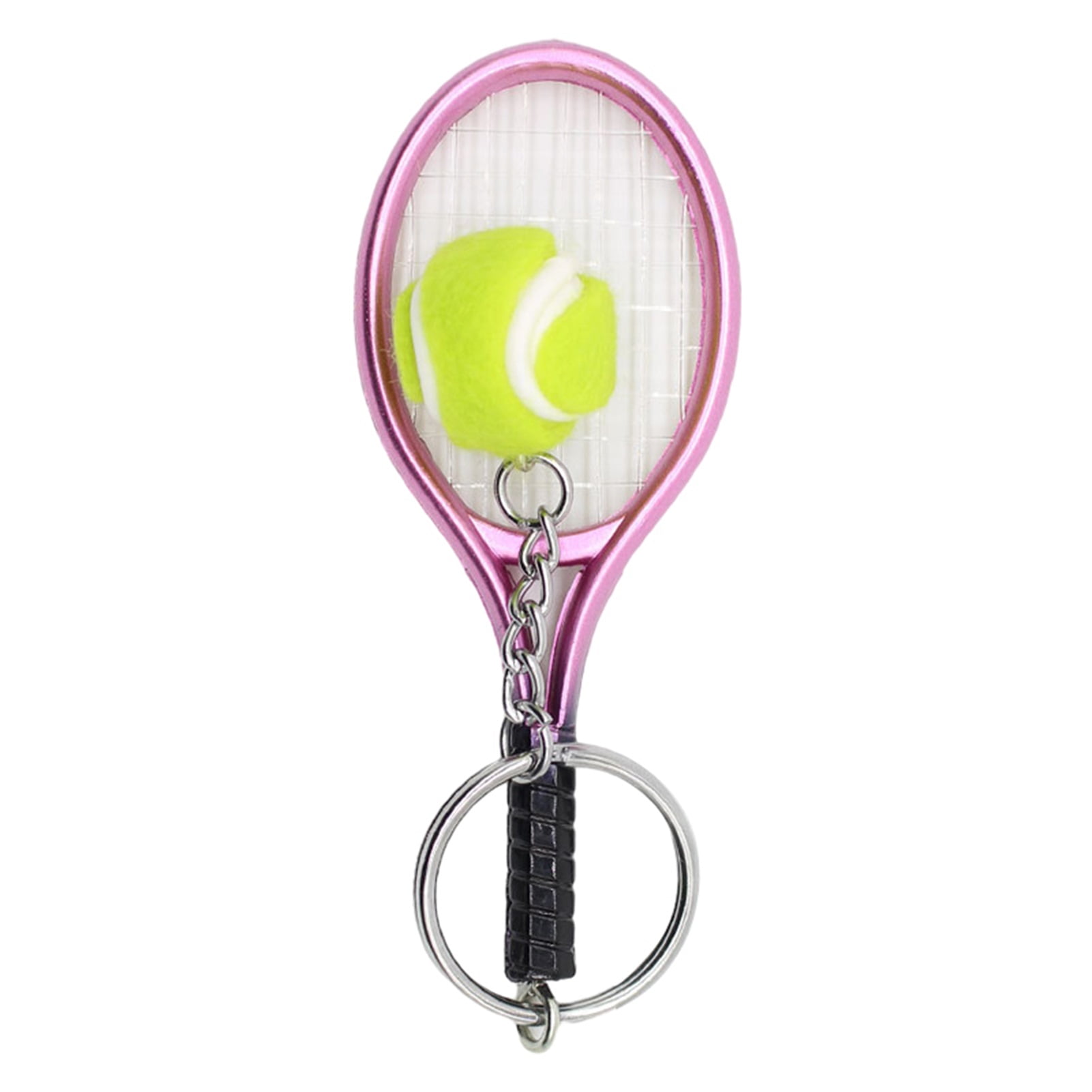 Farfi Realistic Key Chain Convenient Metal Three-dimensional Tennis ...