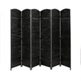 Resenkos Portable Wall Partition Room Separators, Black Metal Weave ...