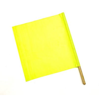 Mutual Industries Vinyl Highway Safety Traffic Warning Flag 10/Case (1 ...