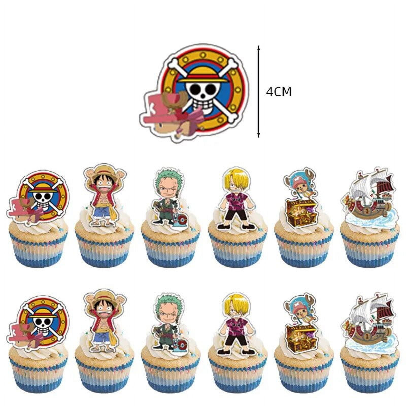 Vajilla de fiesta de ONE PIECE de Anime, plato de ONE PIECE Luffy, taza ...