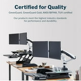 Vari Pro Plus 36 Adjustable Desk Converter - 11 Height Settings - Fully ...