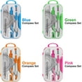 Geometry Tool Kit with Compasses, Protractor, Pencil, Eraser, Sharpener ...