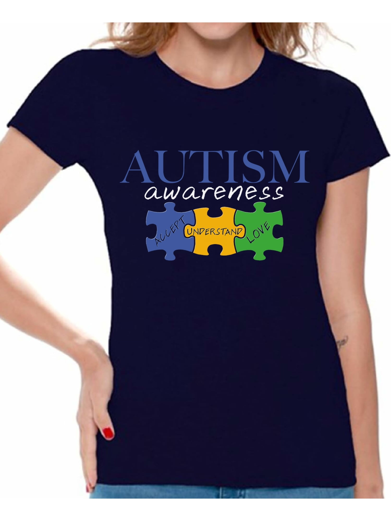Awkward Styles Autism Awareness Shirts for Women Accept Understand Love ...