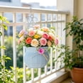 Roiihwy Plastic Woven Wall Mounted Vase 9.8x5.1in No Drilling for ...