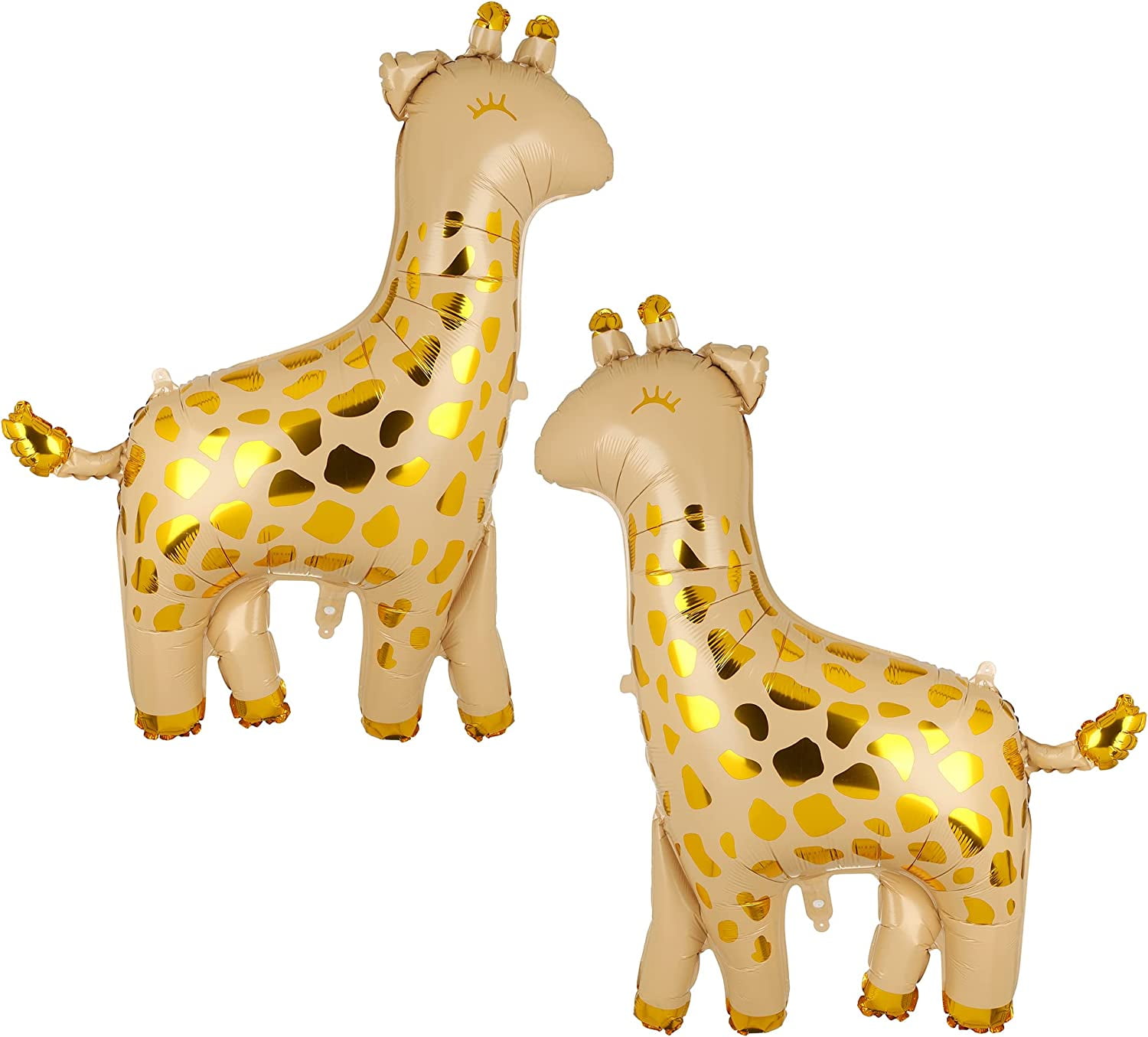 2 Pcs Giraffe Balloons Safari Zoo Jungle Theme Baby Shower Wild One 1st ...
