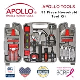 APOLLO TOOLS 53 Piece Household Tool Kit - DT9408 - Walmart.com