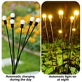 2 Pack Solar Powered LED Pendant Lights Firefly Lights Outdoor Solar ...