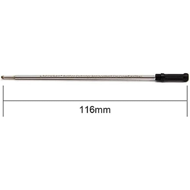 4.5" 116mm Long 0.5 Tip Metal Ballpoint Pen Refill for Cross Ballpen ...