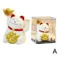 Clerance! Solar Energy Welcome Lucky Cat Figurine Shaking Hand S6 Cat ...
