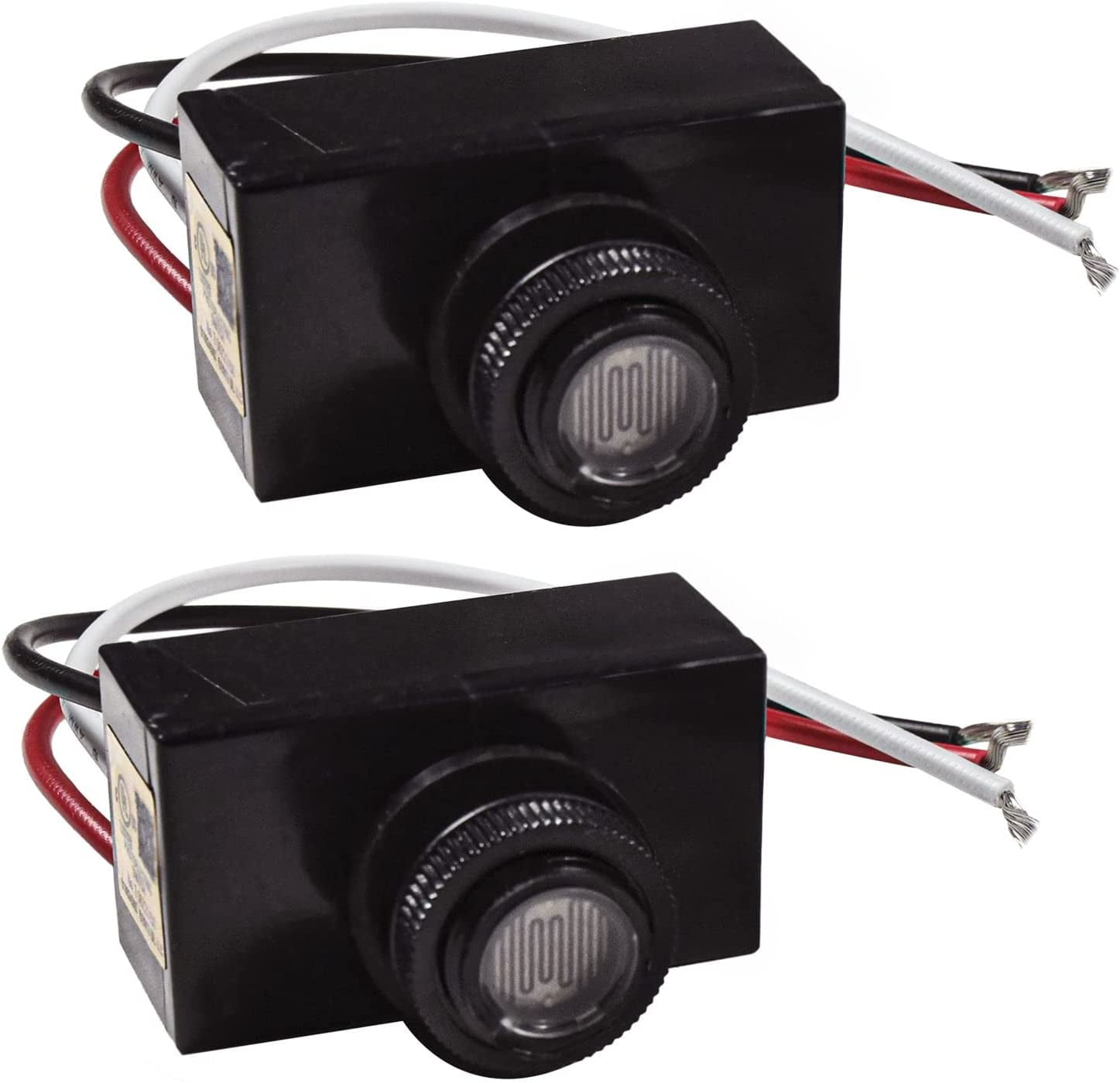HQRP 2-Pack Photocell Thermal Type Light Sensor Dusk to Dawn Wire-in ...
