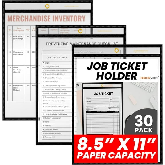 25 Count Diamond Clear Extra Heavyweight Sheet Protectors, 4 mils ...