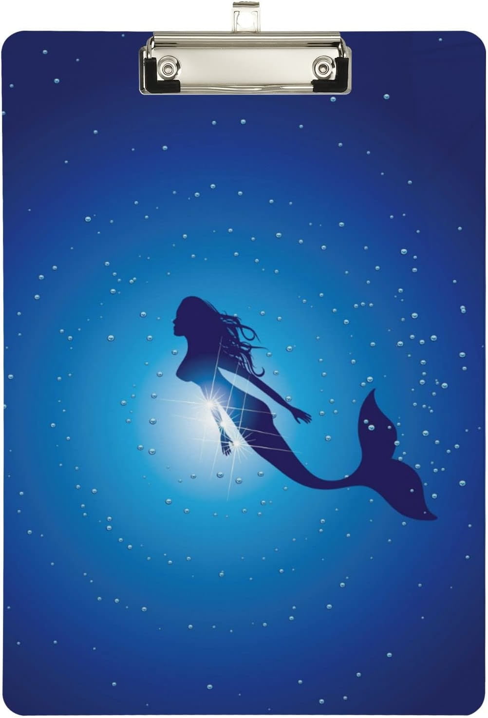 FMSHPON Ocean Mermaid Clipboard Hardboard Wood Nursing Clip Board and ...