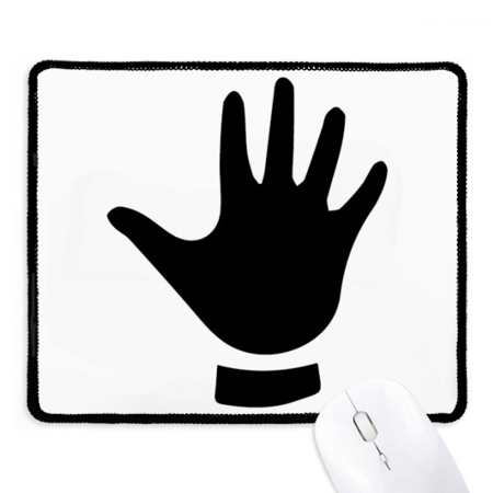 Five Gesture Outline Pattern Mousepad Stitched Edge Mat Rubber Gang Pad ...