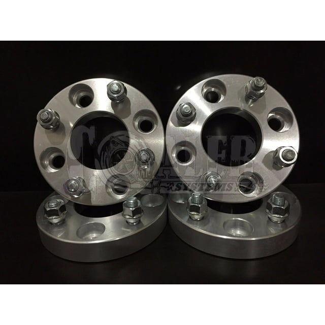 4 Wheel Spacers 1" inch thick Adapters | 4x4.5 to 4x4.5 | 4 Bolt Lug ...