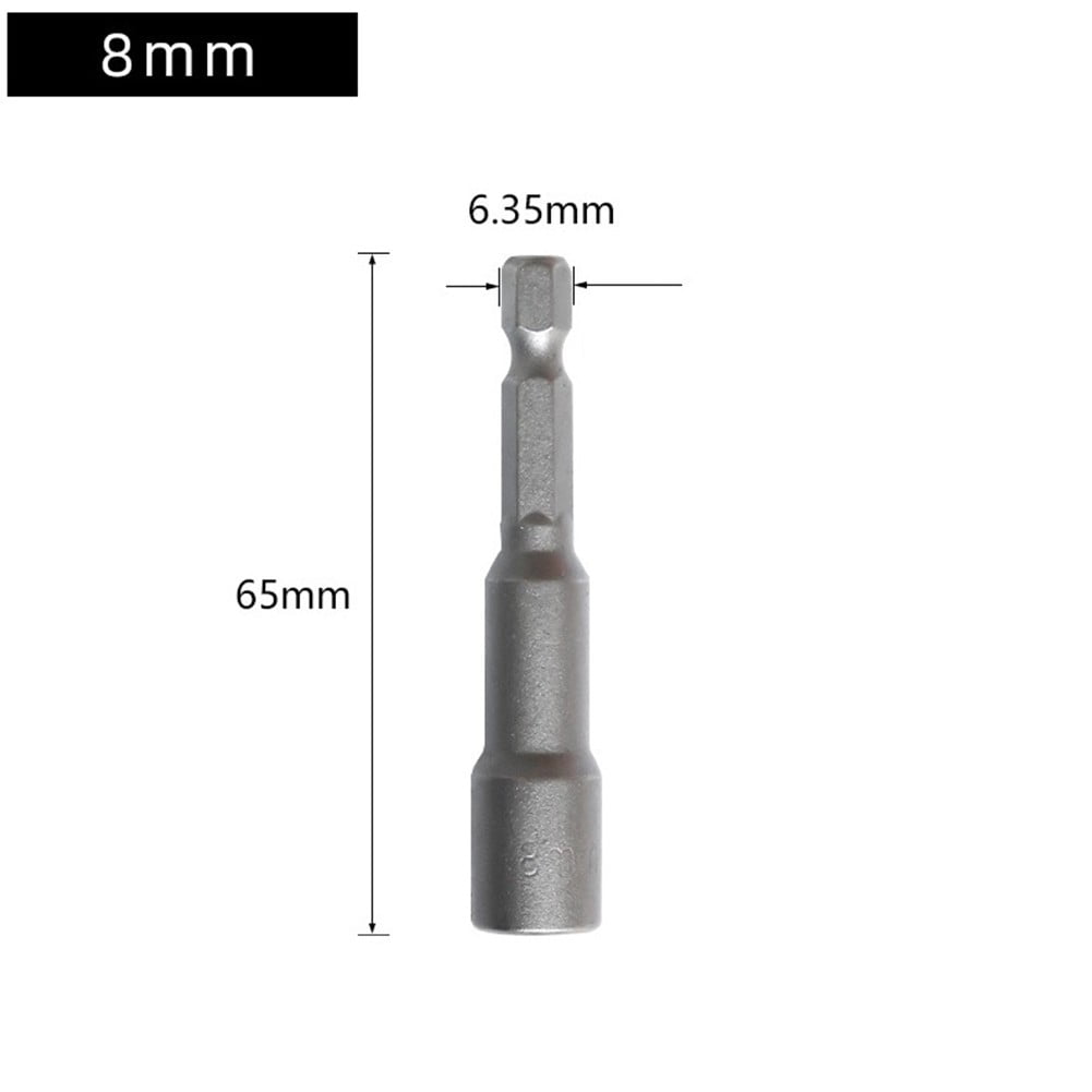 Fule 65mm Long 5.5-19mm Hexagon Nut Driver Drill Bit Socket Wrench ...