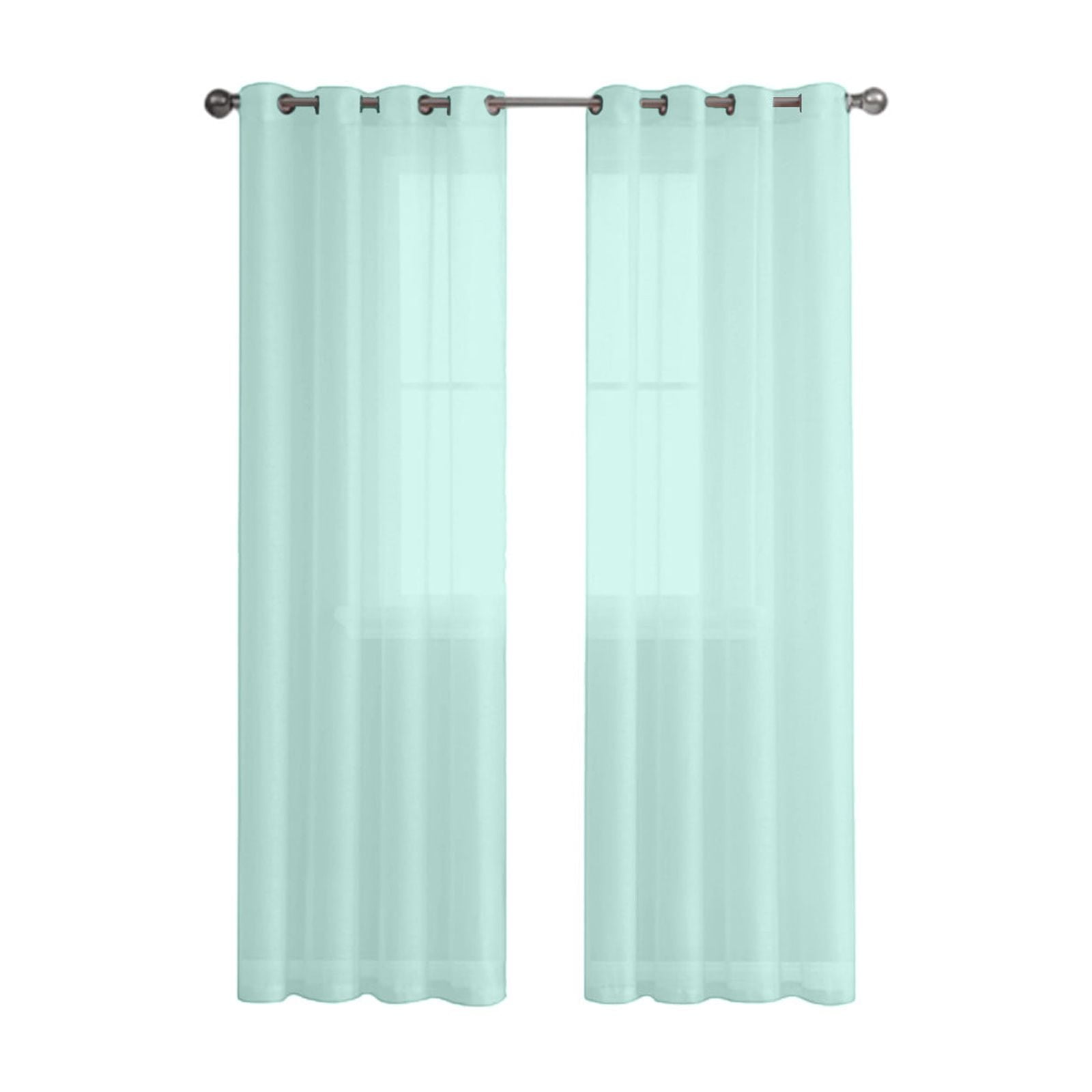 Click here for Maplenight Sheer Curtain Panels 98 Inches Long Sem... prices