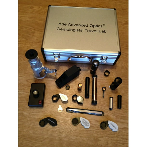 Gemologists' Travel/portable Lab! Gem Microscope,Chelsea Filter,Refractometer - Walmart.com
