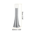 4Pack Spring Door Stopper, 3" Flexible Door Stop with Rubber Bumper ...