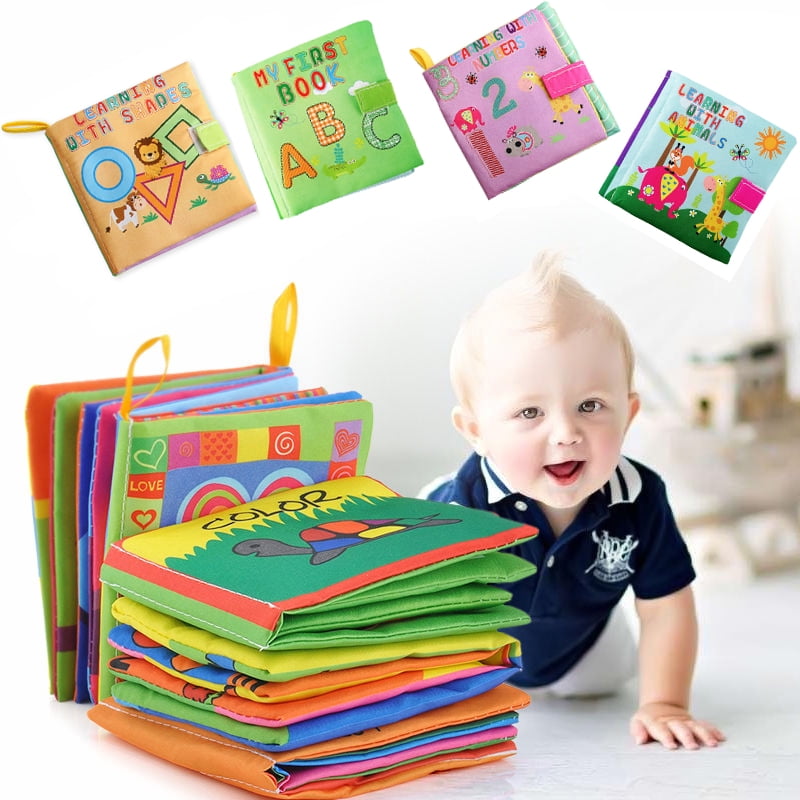 TureClos Baby Toys Soft Cloth Books Rustle Sound Infant Educational ...