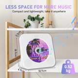 Bluetooth CD player with HIFI speakers, remote control, dust cover, FM ...