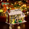 Christmas Snow Village Building Block Set with LED Lights Holiday ...