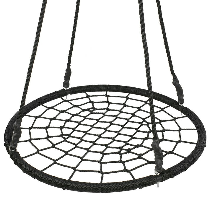 ZENSTYLE 40" Kids Spider Tree Swing - Large Round Spider Net Swing ...