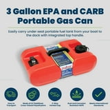 Scepter 3 Gallon Marine Portable Gasoline Tank, EPA and CARB Certified ...