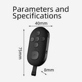 Wireless Phone Remote Control Bluetooth-compatible 5.0 for IOS/Android ...