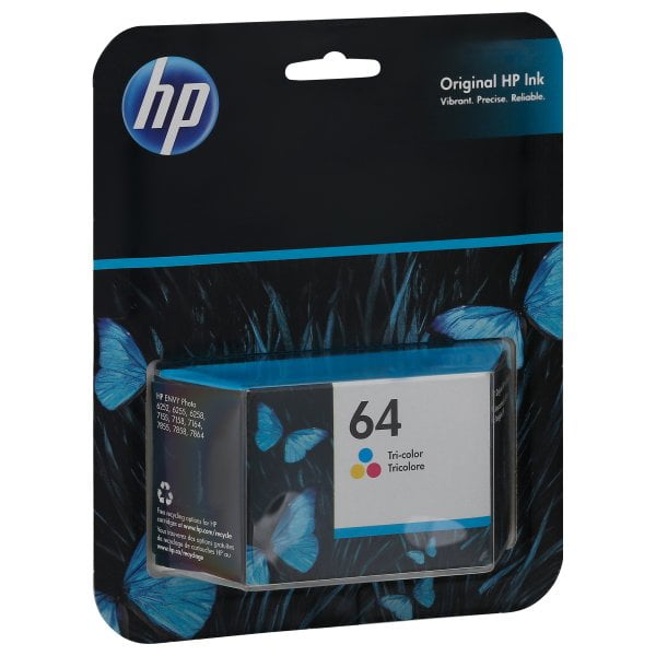 HP 64 Color Ink Cartridge N9J89AN NEW GENINE - Walmart.com
